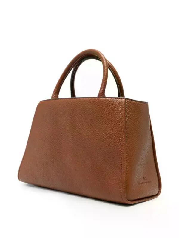 Elisabetta Franchi Logo-plaque Grained Tote Bag