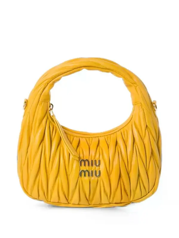 Miu Miu Wander Matelassé Nappa-leather Hobo Bag