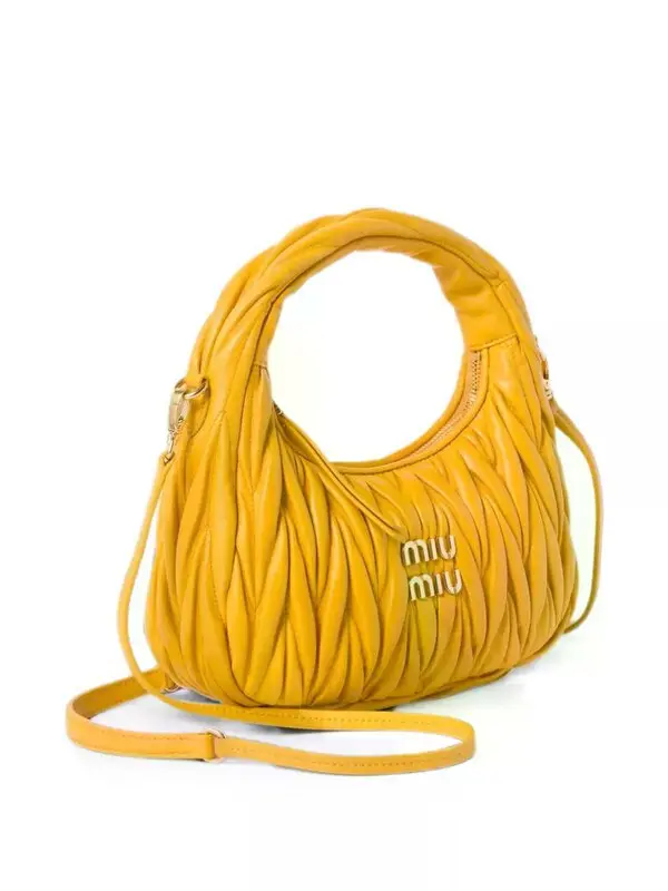 Miu Miu Wander Matelassé Nappa-leather Hobo Bag