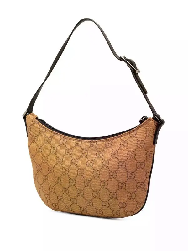 Gucci 2000-2015 Gg Denim Shoulder Bag - Brown