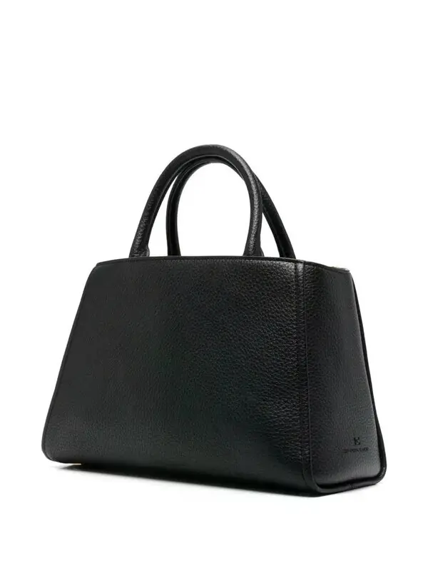 Elisabetta Franchi Logo-plaque Pebbled-effect Tote Bag