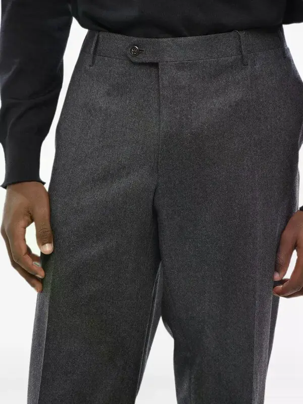 Corneliani Flat-front Wool Trousers