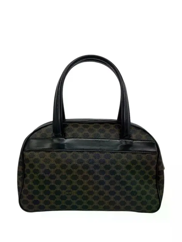 Celine 20th Century Macadam Coated Canvas Handbag