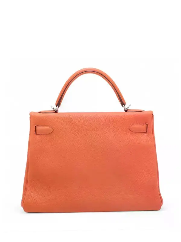 Hermès Togo Leather Kelly Ii Retourne 32 Satchel - Orange