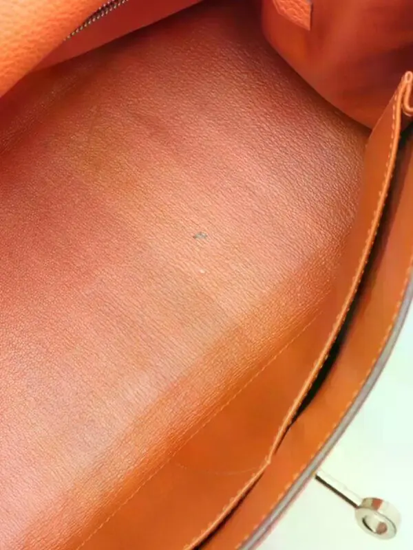Hermès Togo Leather Kelly Ii Retourne 32 Satchel - Orange