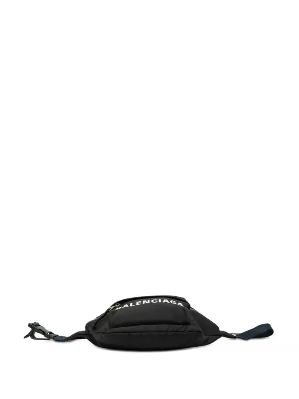 Balenciaga 2018 Small Nylon Logo Wheel Belt Bag