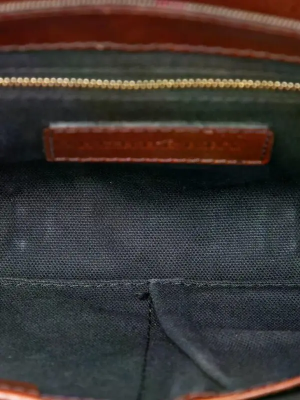 Burberry Leather And House Check Canvas Crossbody Bag - Brown