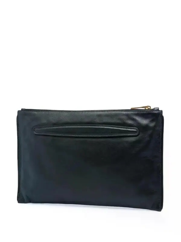 Miu Miu Studded Leather Zip Clutch Bag