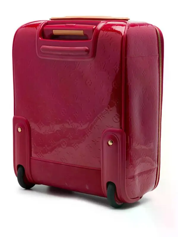 LOUIS VUITTON Monogram Vernis Pégase 45 Travel Bag - Red