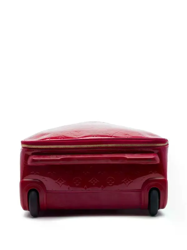 LOUIS VUITTON Monogram Vernis Pégase 45 Travel Bag - Red