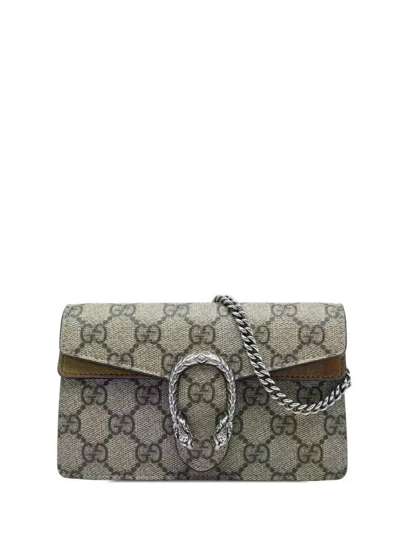 Gucci Mini Gg Supreme Dionysus Crossbody Bag - Neutrals