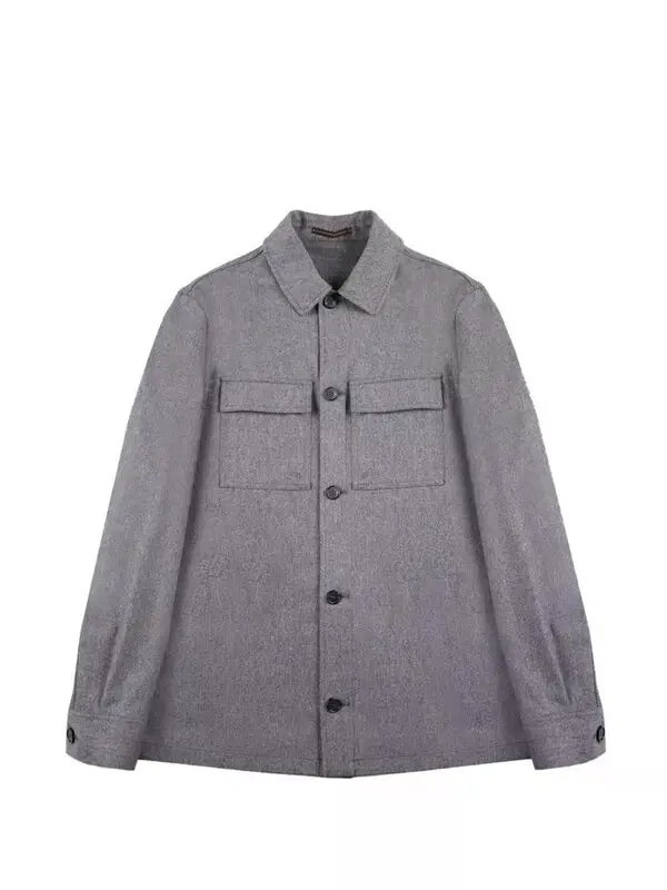 SLOWEAR Flannel-wool Shirt Jacket