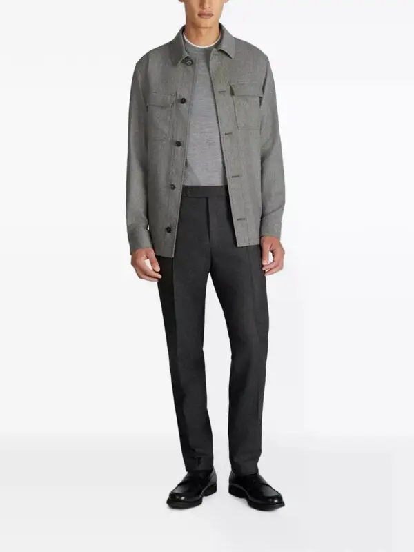SLOWEAR Flannel-wool Shirt Jacket