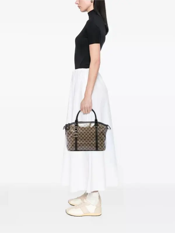 Gucci Gg Crystal Charm Dome Satchel