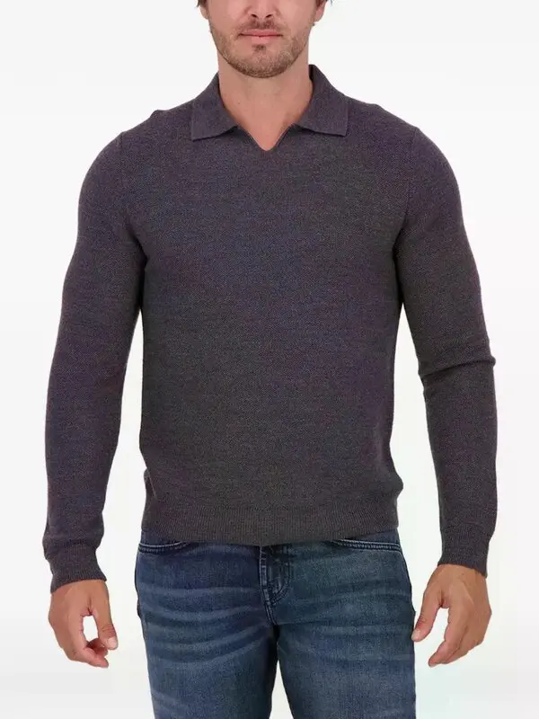 SLOWEAR Zanone Open-collar Sweater