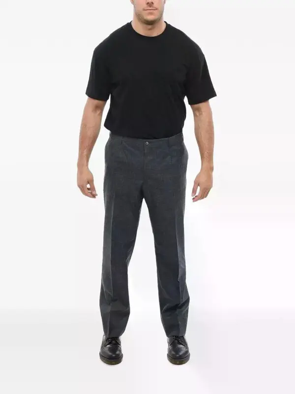 Corneliani Linen-blend Belt-loop Trousers