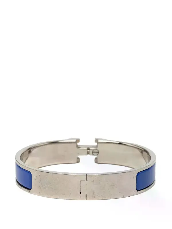 Hermès Enamel And Palladium-plated Metal Bracelet