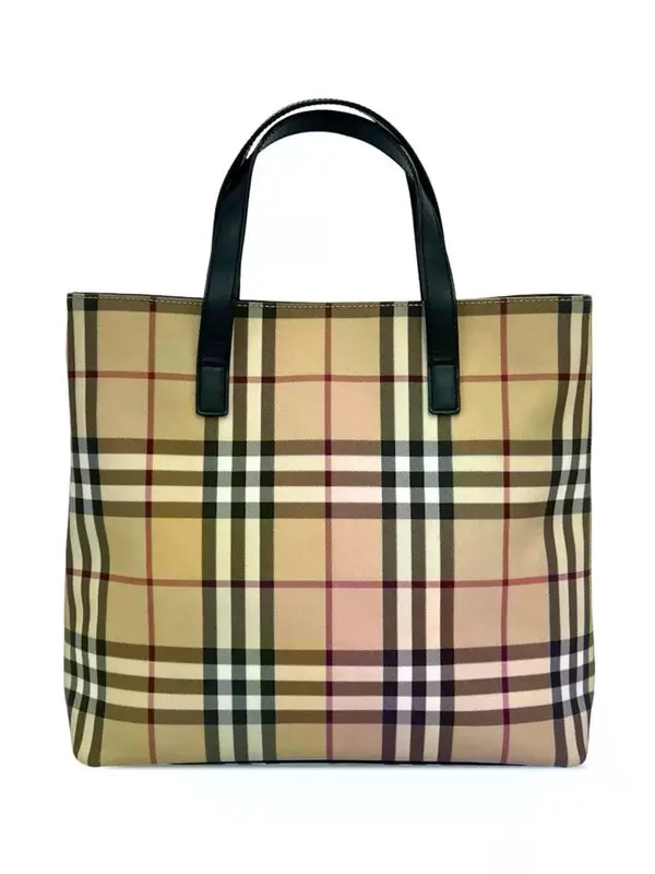 Burberry 2000-2017 House Check Canvas Tote Bag