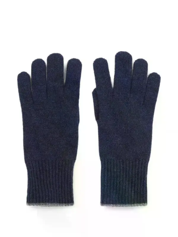Brunello Cucinelli Cashmere Knit Gloves - Blue