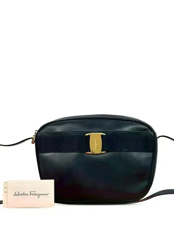 FERRAGAMO Calfskin Vara Crossbody Bag