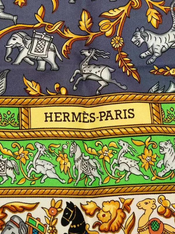 Hermès 2000-2026 Chasse En Inde Silk Scarf 90 Scarves
