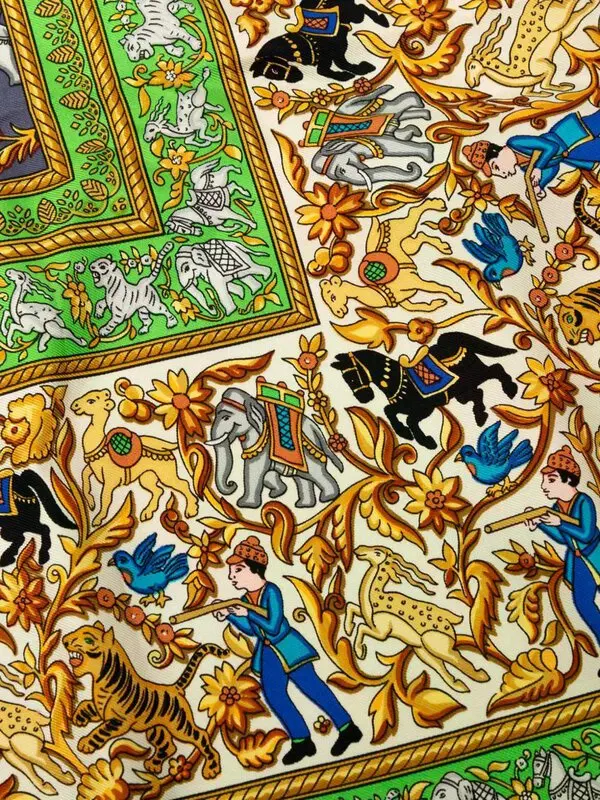 Hermès 2000-2026 Chasse En Inde Silk Scarf 90 Scarves