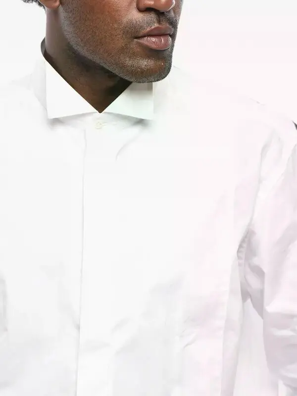 Corneliani Hidden-placket Poplin Shirt