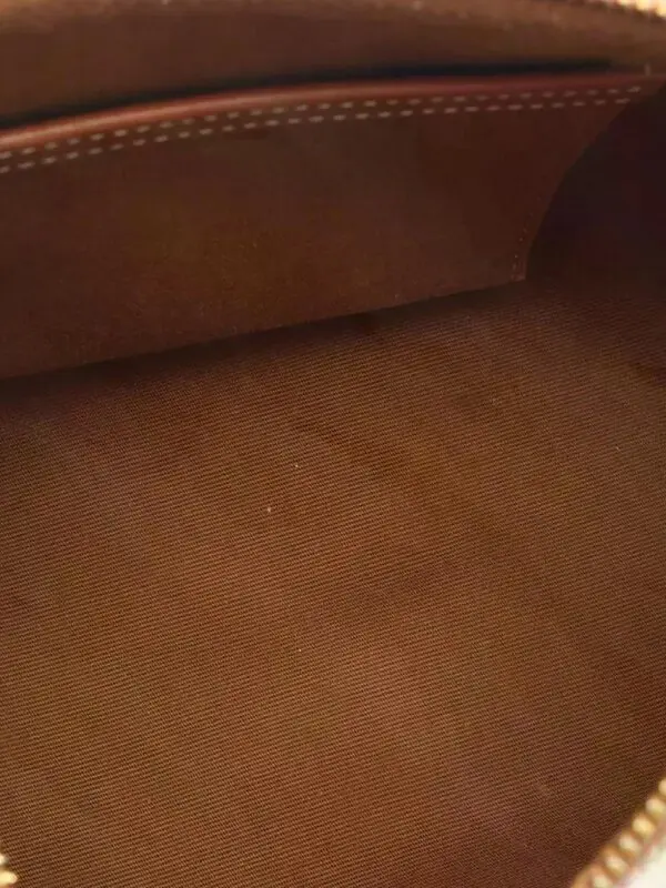 Celine Small Triomphe Coated Canvas Boston Bag