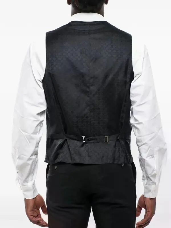 Corneliani Patterned-jacquard Button-up Waistcoat