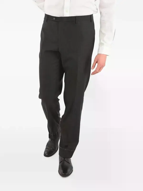 Corneliani Virgin Wool Poplin Trousers