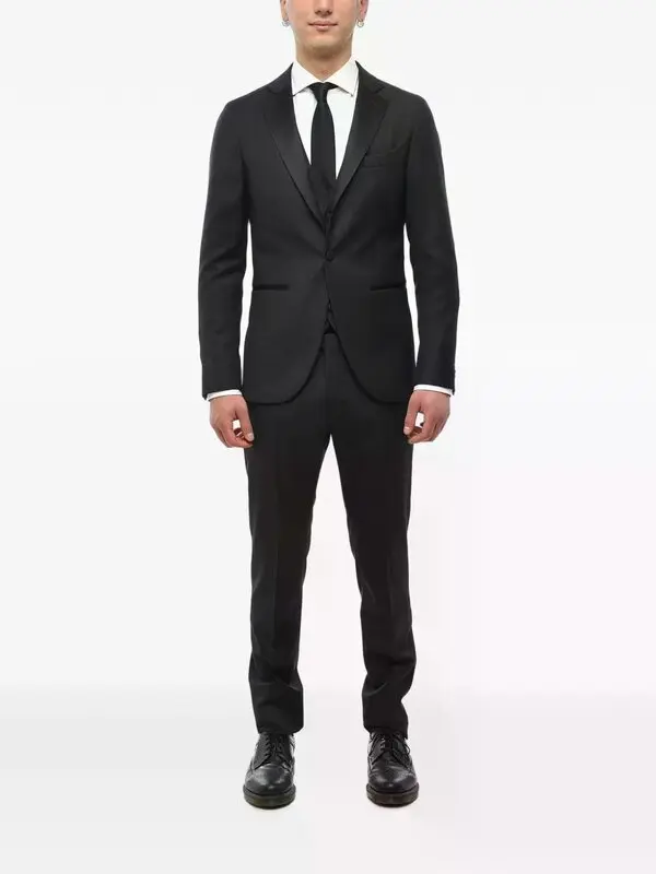 Corneliani Three-piece Jacquard Suit