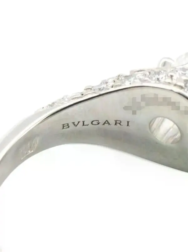 BVLGARI 950 Platinum Diamond Corona Ring