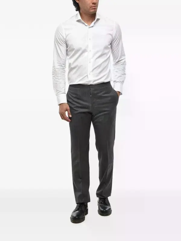 Corneliani Cerimonia Academy Pinstriped Virgin-wool Trousers