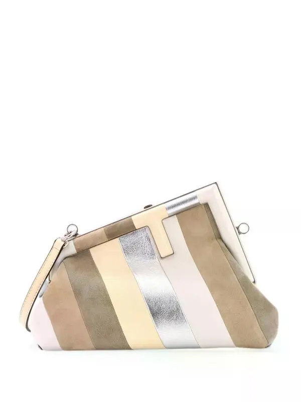 Fendi First Bag Leather And Suede Small Shoulder Bag
