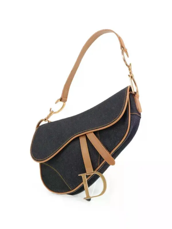 Dior Saddle Denim Shoulder Bag