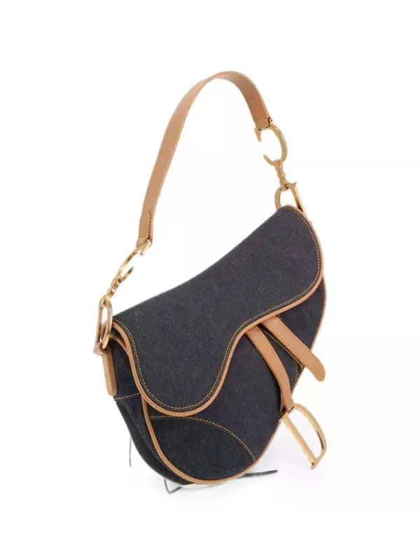 Dior Saddle Denim Shoulder Bag