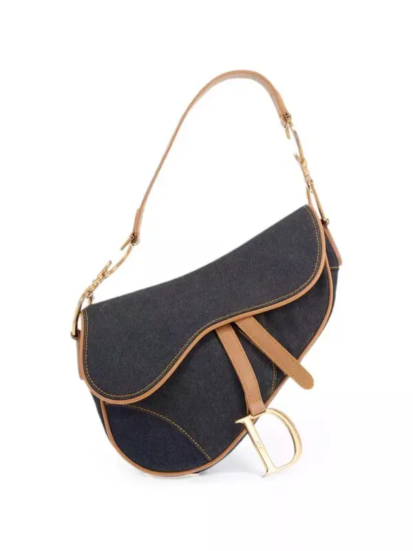 Dior Saddle Denim Shoulder Bag