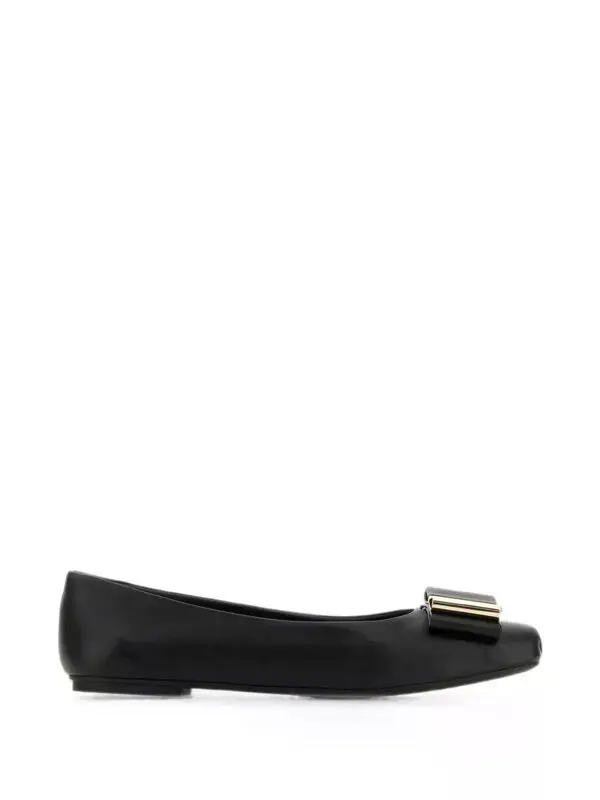 FERRAGAMO Lina Bow-detail Ballet Flats