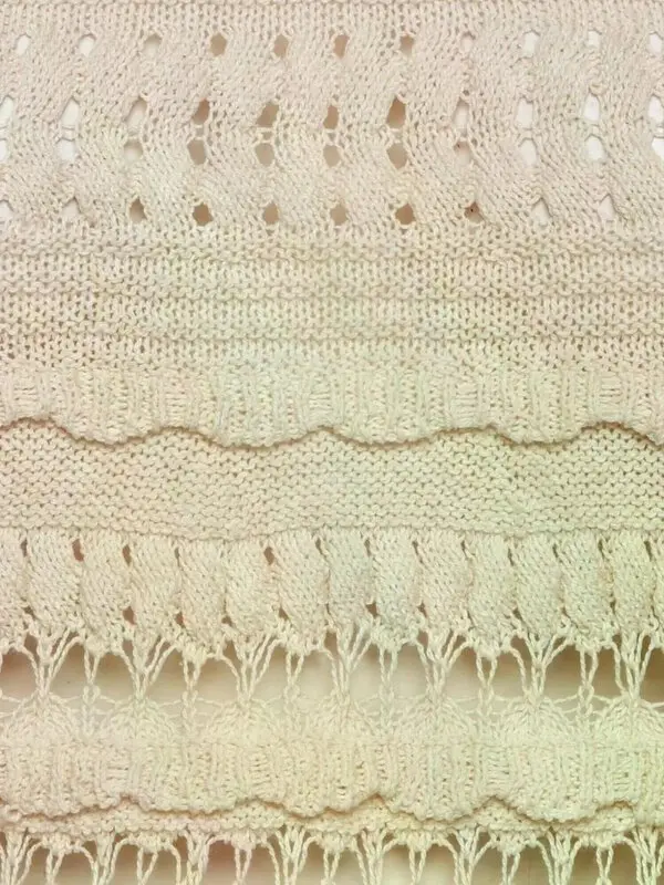 MARANT ETOILE Cream Cotton Knitted Tank Top