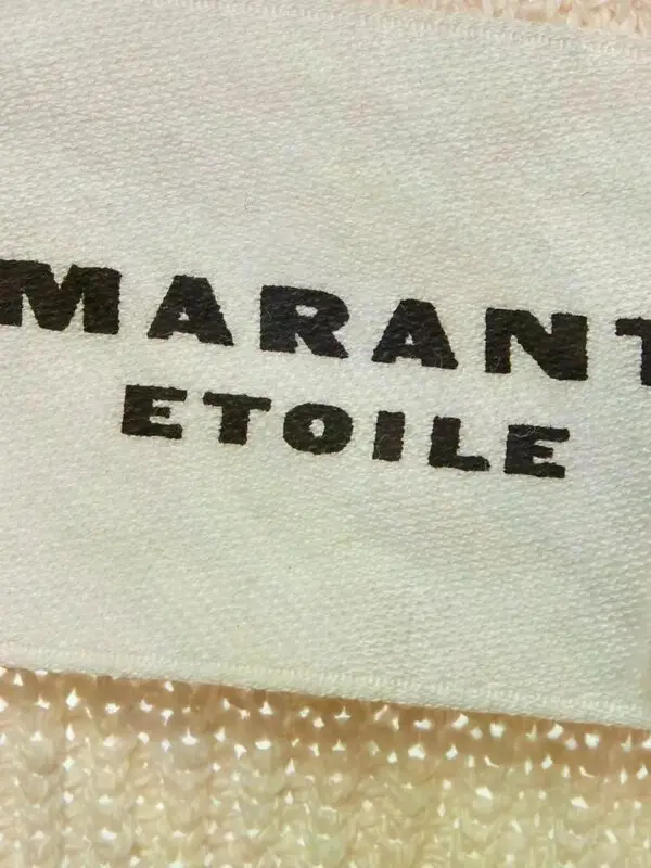 MARANT ETOILE Cream Cotton Knitted Tank Top