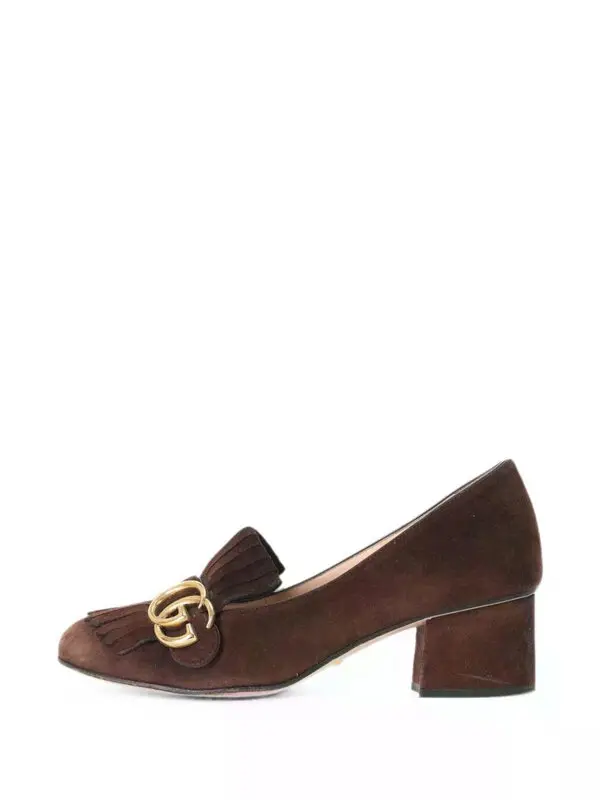 Gucci Marmont Loafer Mid-heel Pumps