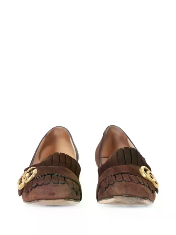 Gucci Marmont Loafer Mid-heel Pumps