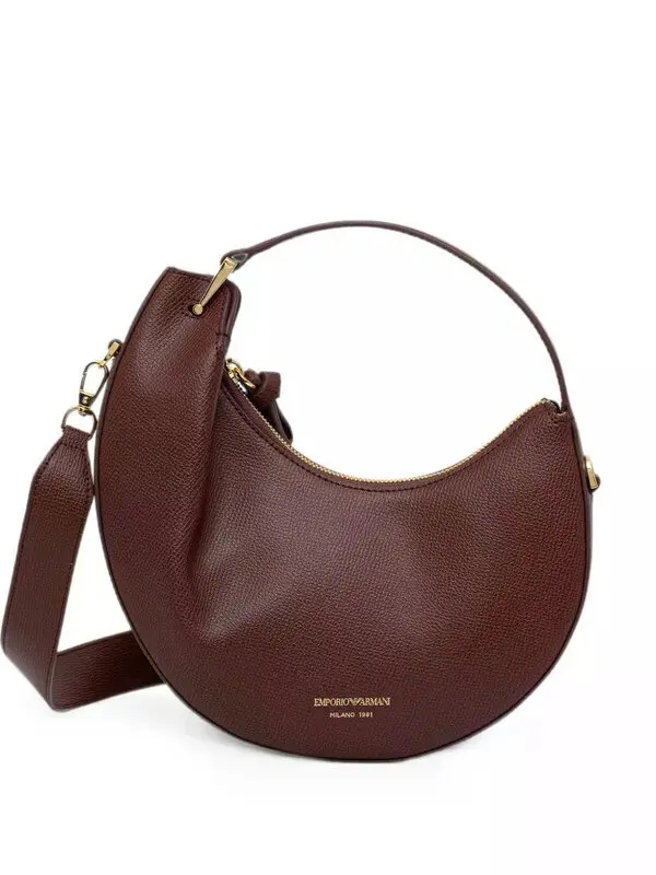 Emporio Armani 1981 Mini Leather Hobo Bag - Red