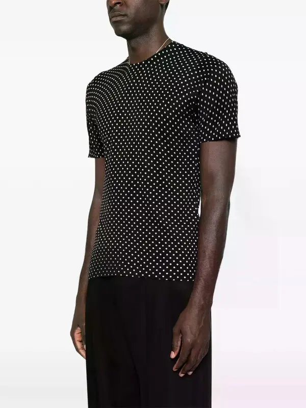 Dolce & Gabbana 2000s Polka-dot Silk T-shirt