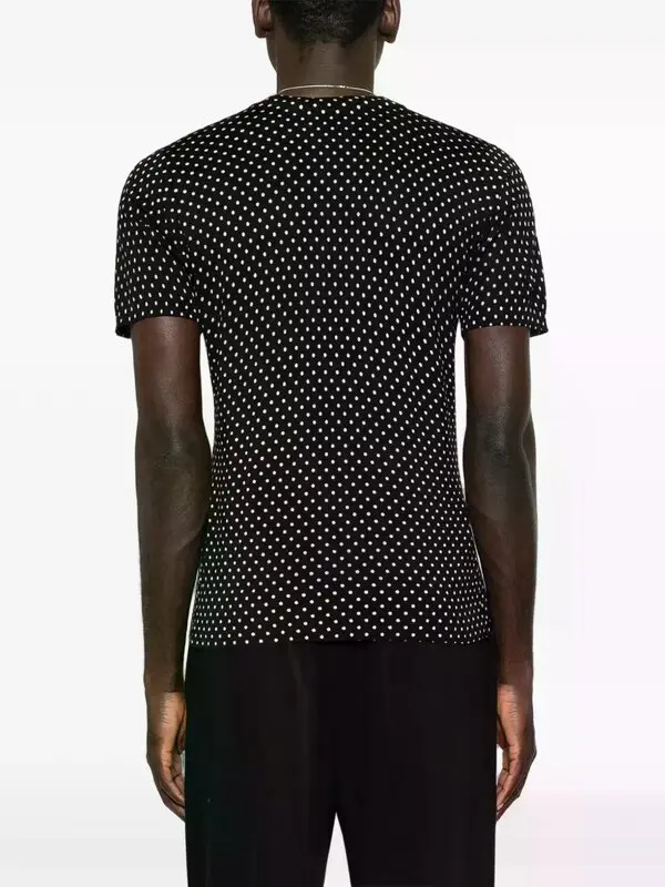 Dolce & Gabbana 2000s Polka-dot Silk T-shirt
