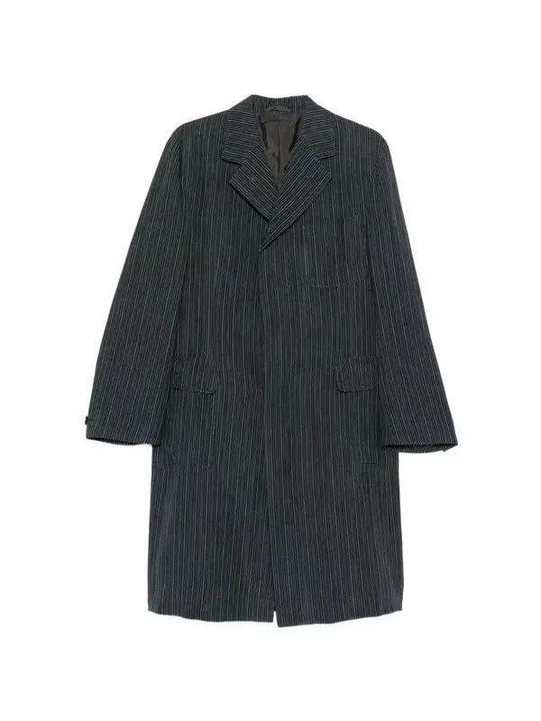 ROMEO GIGLI 1990s Stripe Single-breasted Coat