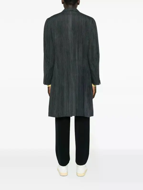 ROMEO GIGLI 1990s Stripe Single-breasted Coat