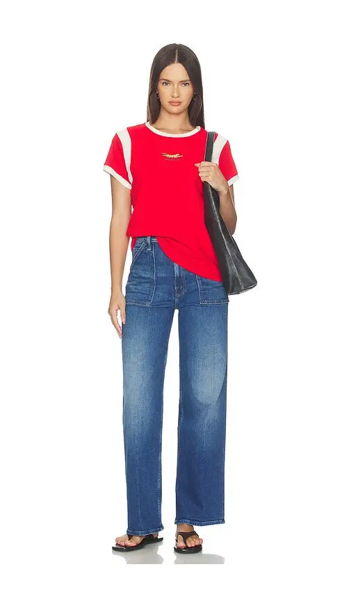 MOTHER The Boxy Goodie Inset Top