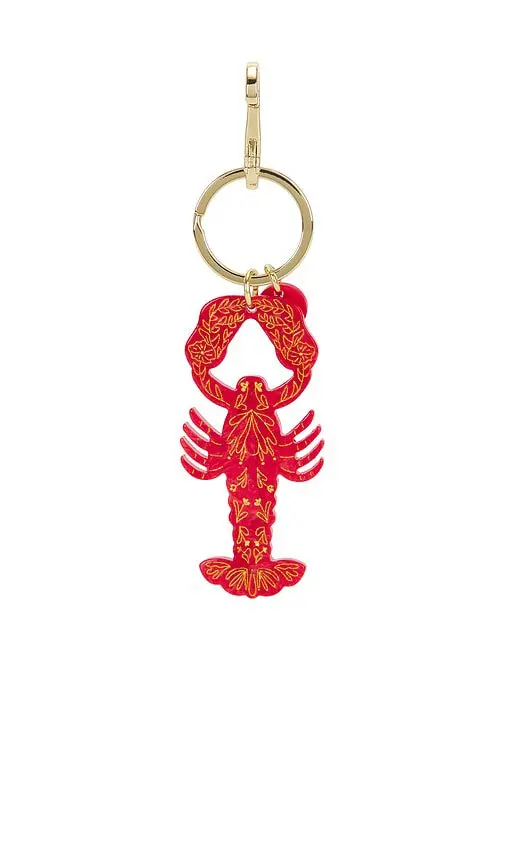SOLAR ECLIPSE Hand-painted Lobster Bag Charm + Keychain