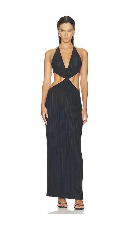 HAELO Caged Twist Maxi Dress